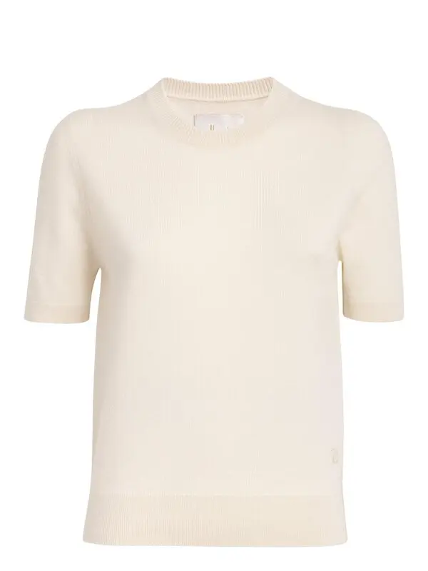 Harrods Cashmere T-shirt Sweater - Ivory