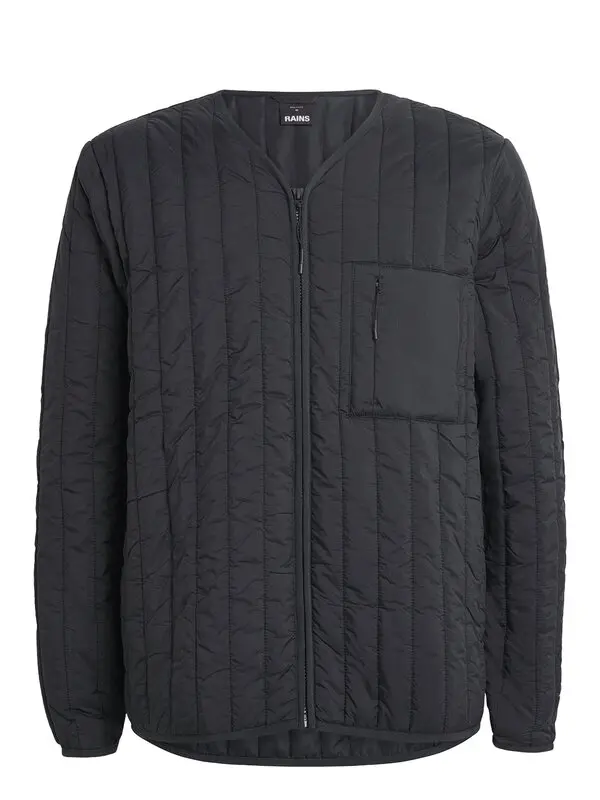 Rains Quilted Liner Jacket - Black