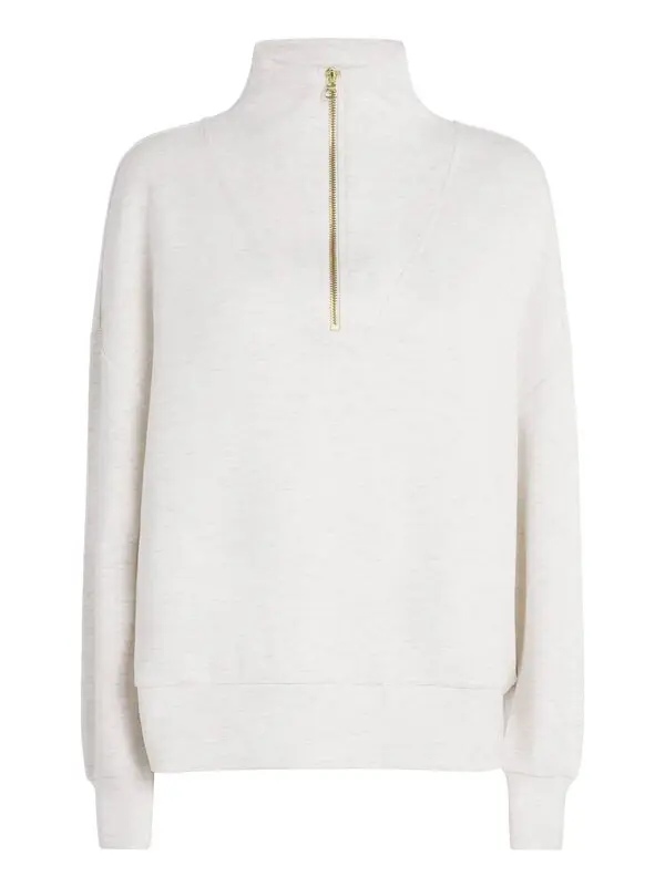 Varley Doublesoft Hawley Half-zip Sweatshirt - Ivory