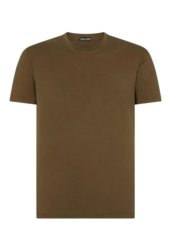 TOM FORD Lyocell-cotton T-shirt - Green