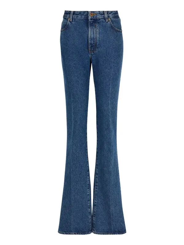 Balmain Elongated Straight Jeans - Blue