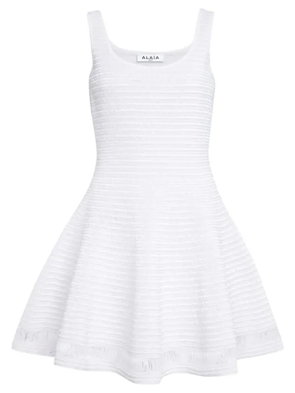 Alaïa Sleeveless Mini Dress - White
