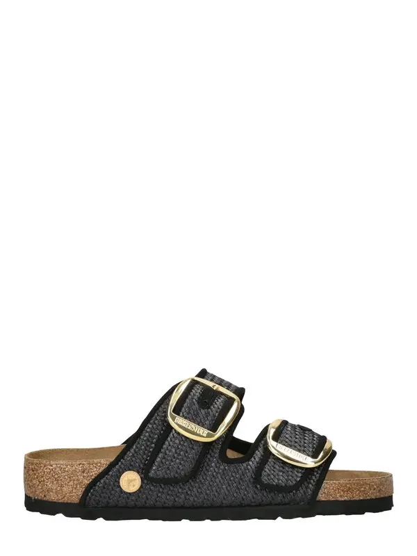 BIRKENSTOCK Raffia Arizona Sandals - Black