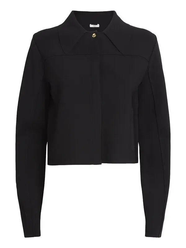 JOSEPH Milano-knit Gare Compact Jacket - Black