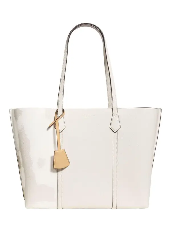 Tory Burch Leather Perry Tote - Ivory