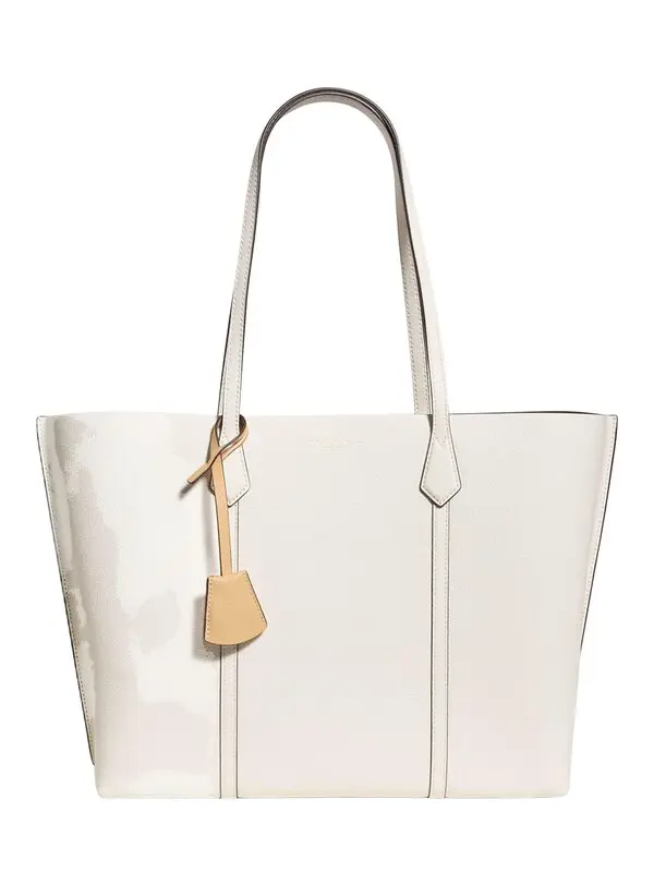 Tory Burch Leather Perry Tote - Ivory