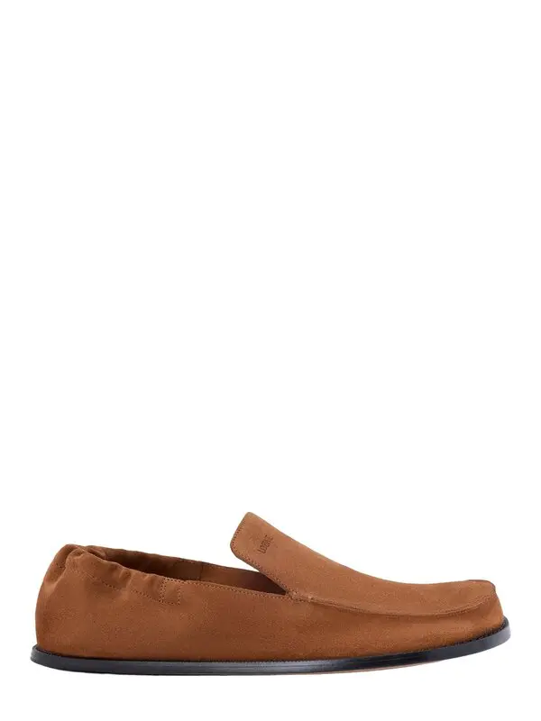 Loewe Suede Flex Loafers - Brown