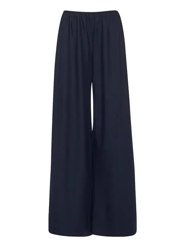 THE ROW Gala Wide-leg Trousers - Navy