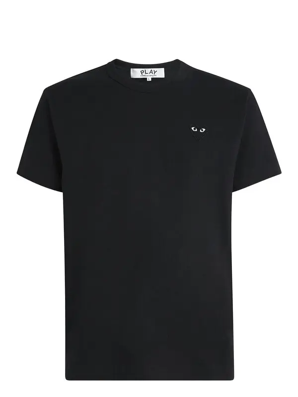 Play Comme Des Garcon Heart Logo T-shirt - Black