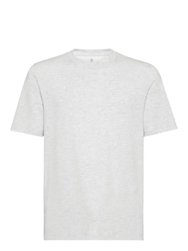 Brunello Cucinelli Cotton Crew-neck T-shirt - White