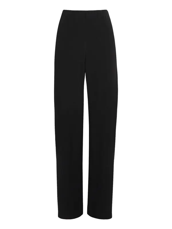 Vince Crepe High-waist Trousers - Black