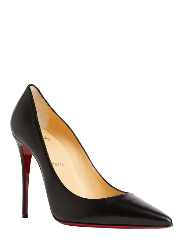 CHRISTIAN LOUBOUTIN Kate Nappa Leather Pumps 100 - Black