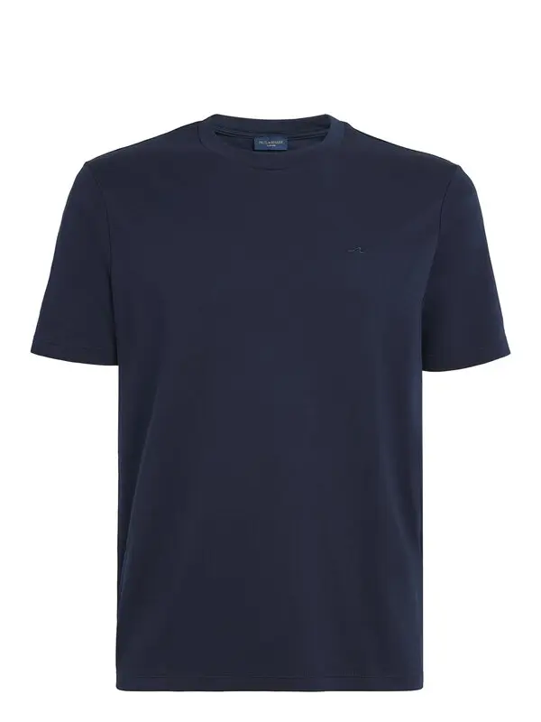 Paul & Shark Supima Cotton Embroidered Fin T-shirt - Blue