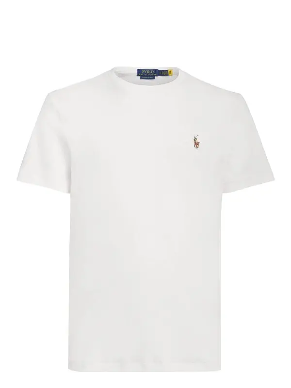 Polo Ralph Lauren Pima Cotton Polo Pony T-shirt - White