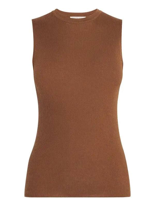 Johnstons Of Elgin Superfine Cashmere Tank Top - Brown