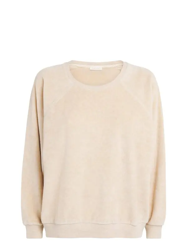 Suzie Kondi Cotton-blend Samos Sweatshirt - Beige
