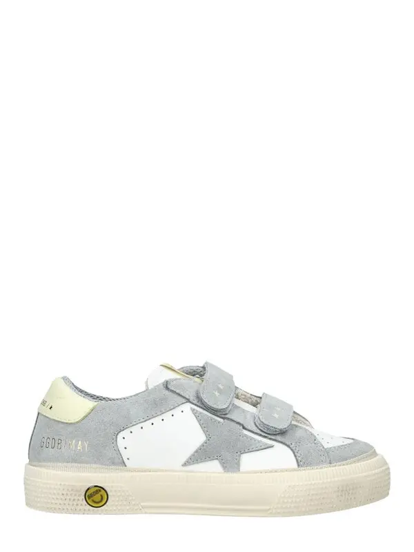 Golden Goose May Leather Sneakers - Grey