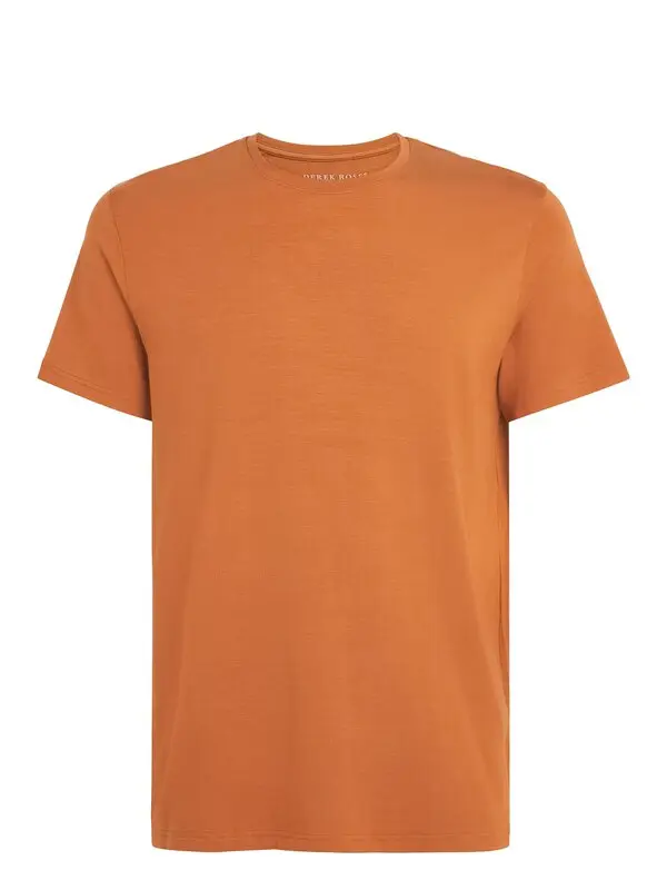 Derek Rose Micro Modal Basel T-shirt - Brown