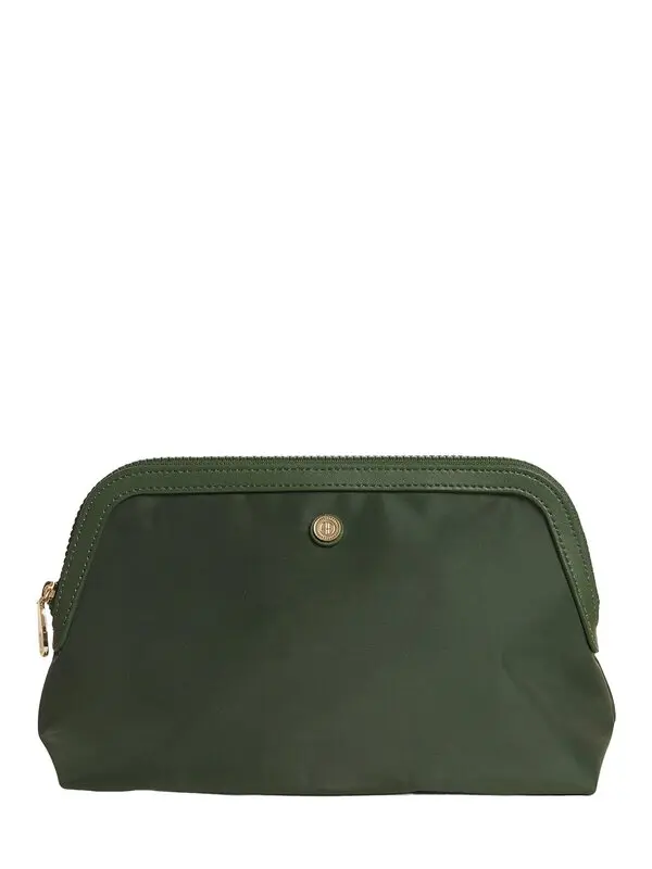 Harrods Nylon Travel Makeup Bag - Green