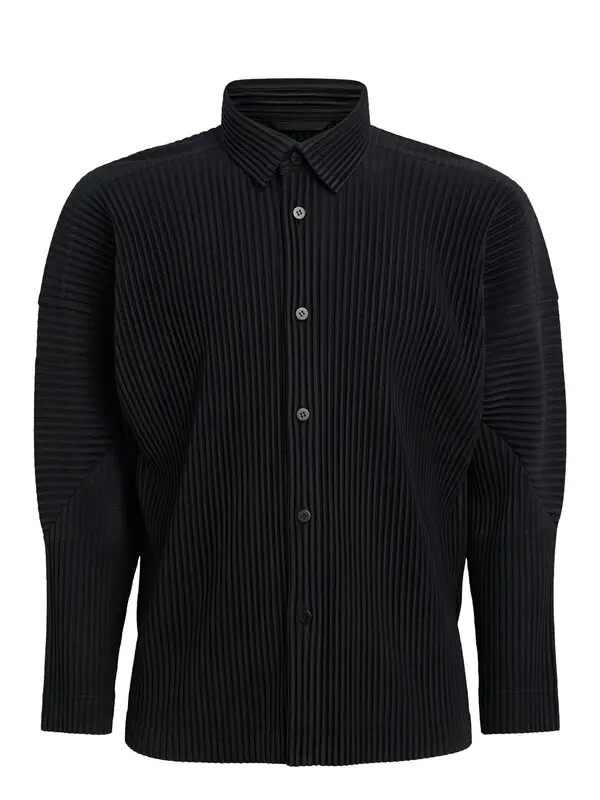Issey Miyake Pleated Shirt - Black