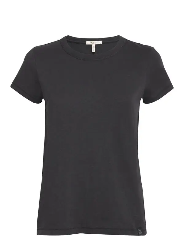 Rag & Bone Pima Cotton Slub T-shirt - Black