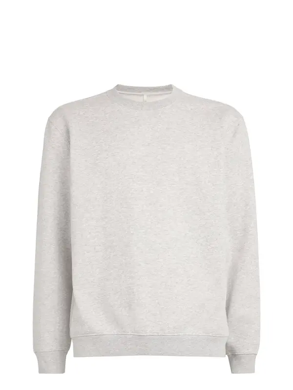 SKIMS Fleece Lounge Crew-neck Sweatshirt - Grey