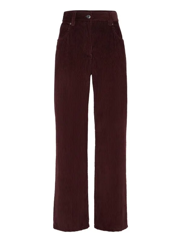 Brunello Cucinelli Corduroy Trousers - Red