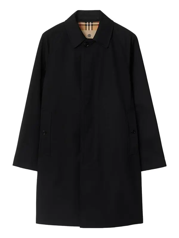 Burberry Mid-length Camden Heritage Car Coat - Black
