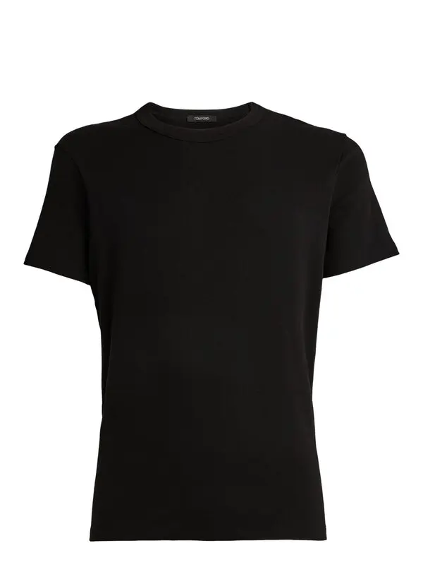 TOM FORD Stretch-cotton T-shirt - Black