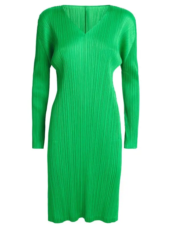 Issey Miyake Monthly Colors February Midi Dress - Green