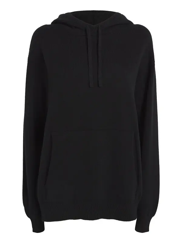 Harrods Hooded Cashmere Pullover - Black
