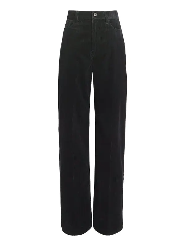 Polo Ralph Lauren Cotton Corduroy Wide-leg Trousers - Black