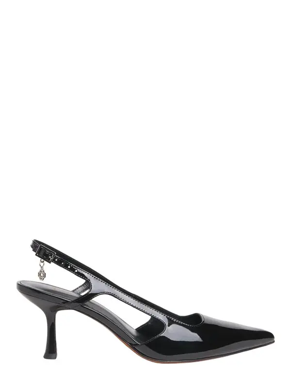 Maje Patent Leather Slingback Pumps - Black