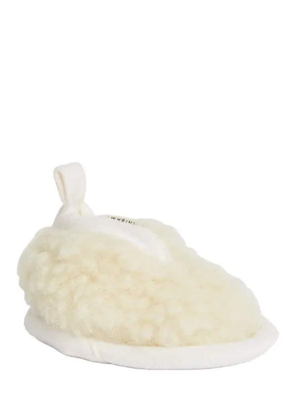 BINIBAMBA Merino Wool Slippers - White