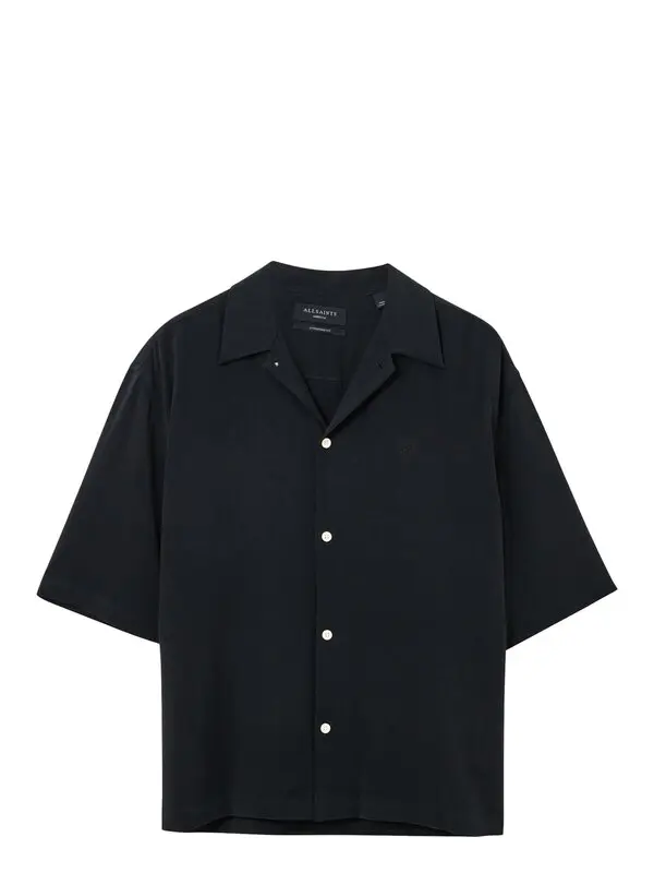 ALLSAINTS Embroidered Rialto Shirt - Black