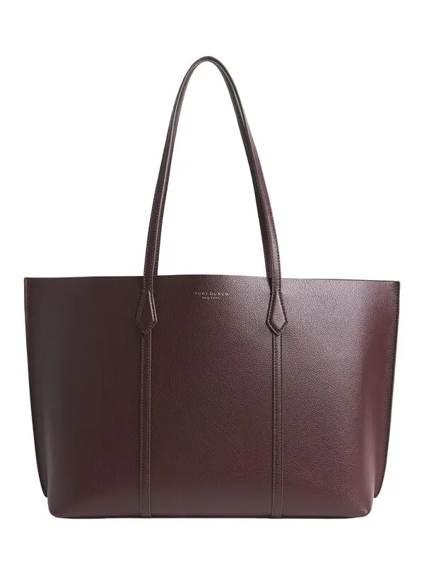 Tory Burch Leather Perry Tote Bag - Burgundy