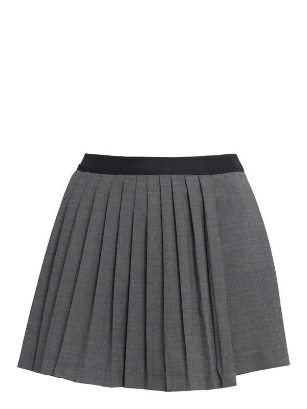 Maje Pleated Mini Skort - Black