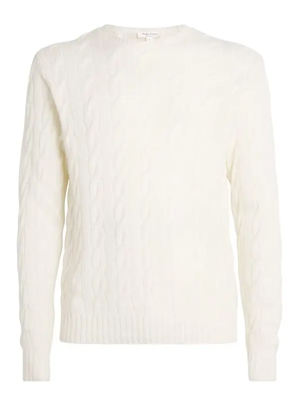 Ralph Lauren Purple Label Cashmere Cable-knit Sweater - Ivory