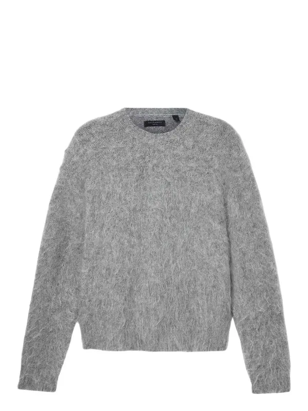 ALLSAINTS Oversized Brushed Coby Sweater - Grey