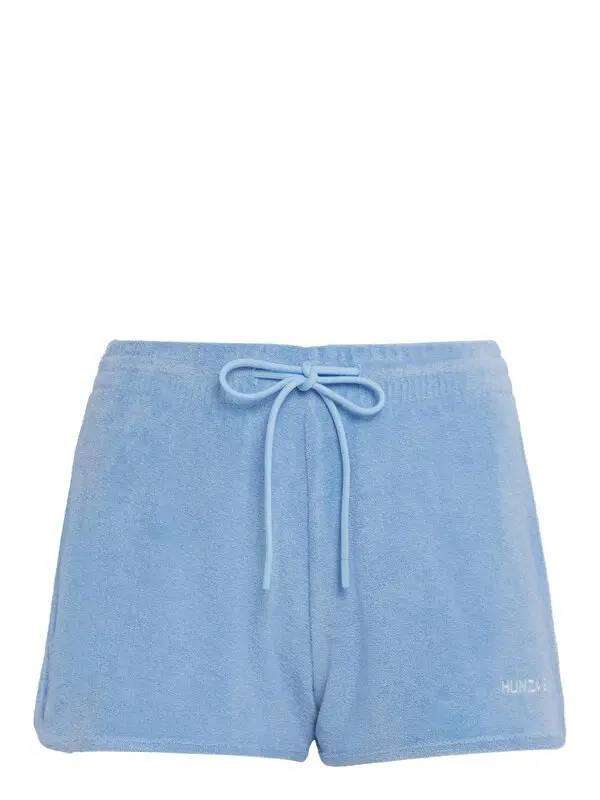 Hunza G Cotton Terry Towelling Shorts - Blue
