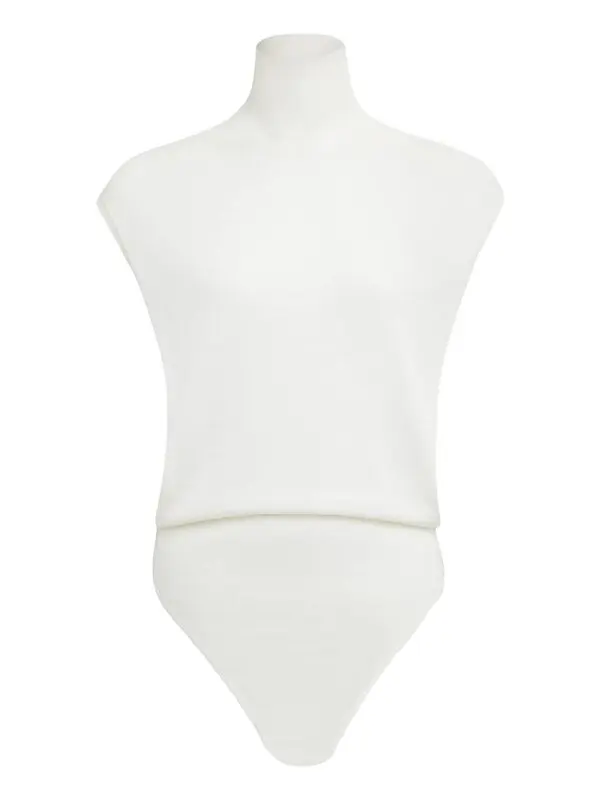 Alaïa Cap-sleeve Bodysuit - White