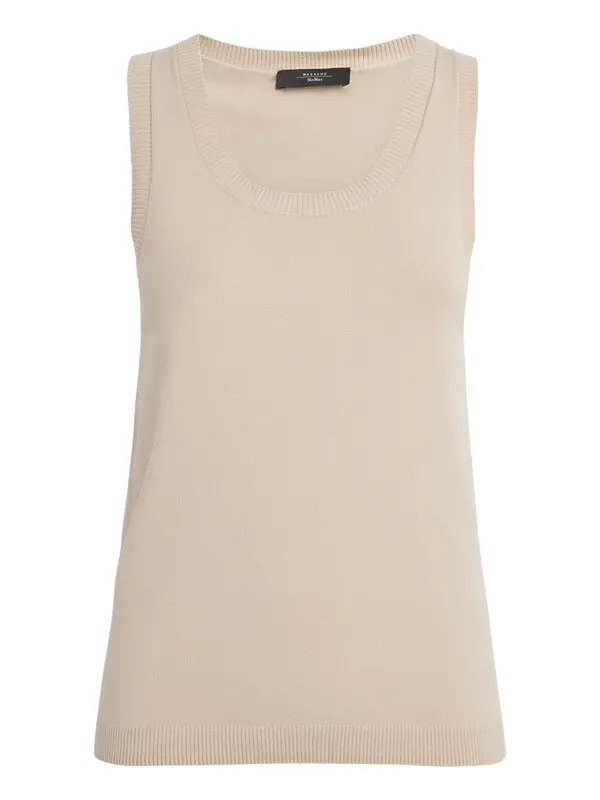 Max Mara Knitted Tank Top - Beige