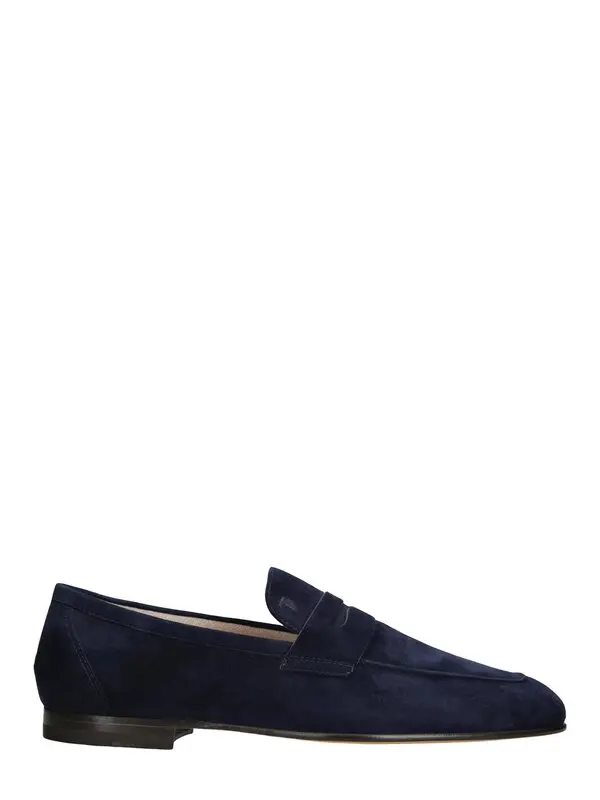 TOD'S Suede Mocassino Loafer - Navy