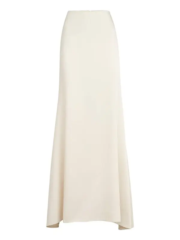 Brunello Cucinelli Satin Maxi Skirt - Yellow