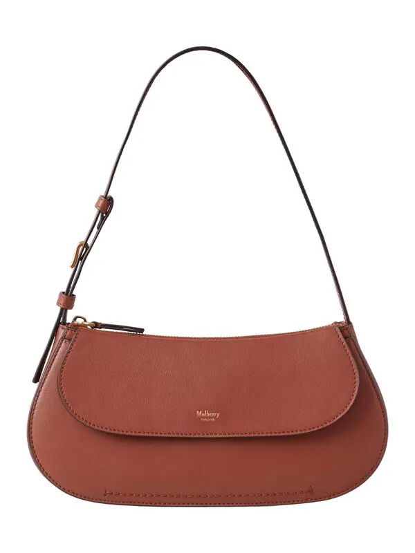 Mulberry Leather Clovelly Shoulder Bag - Brown