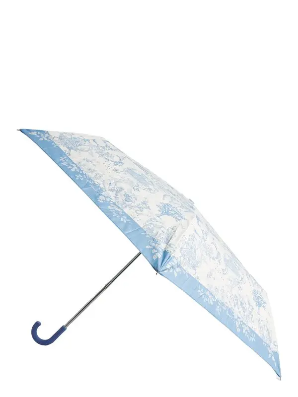 Harrods Toile Umbrella - Blue