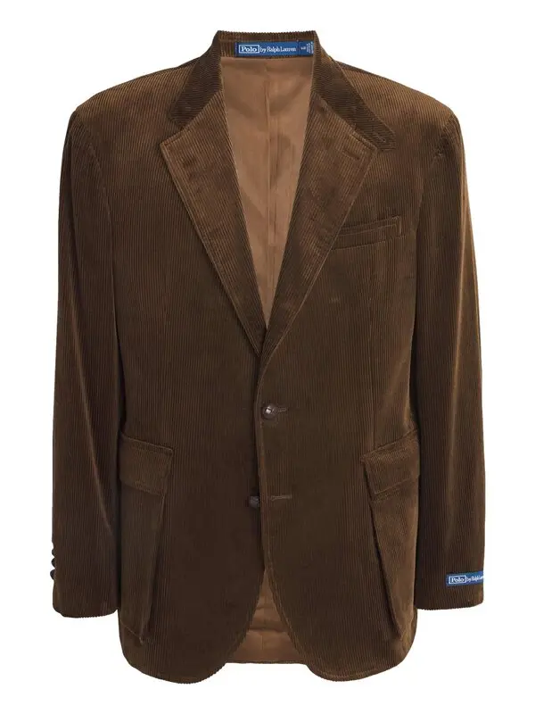 Polo Ralph Lauren Corduroy Single-breasted Blazer - Brown