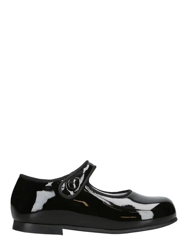 PAPOUELLI Patent Leather Catalina Mary Janes - Black