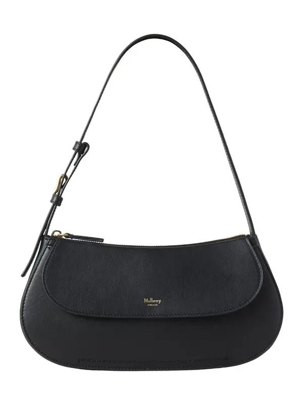 Mulberry Leather Clovelly Shoulder Bag - Black
