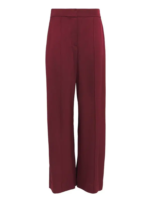 Simkhai Satin Wide-leg Trousers - Red
